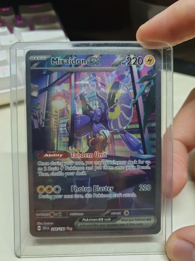 Miraidon ex Ptcg Card, Hobbies & Toys, Toys & Games on Carousell