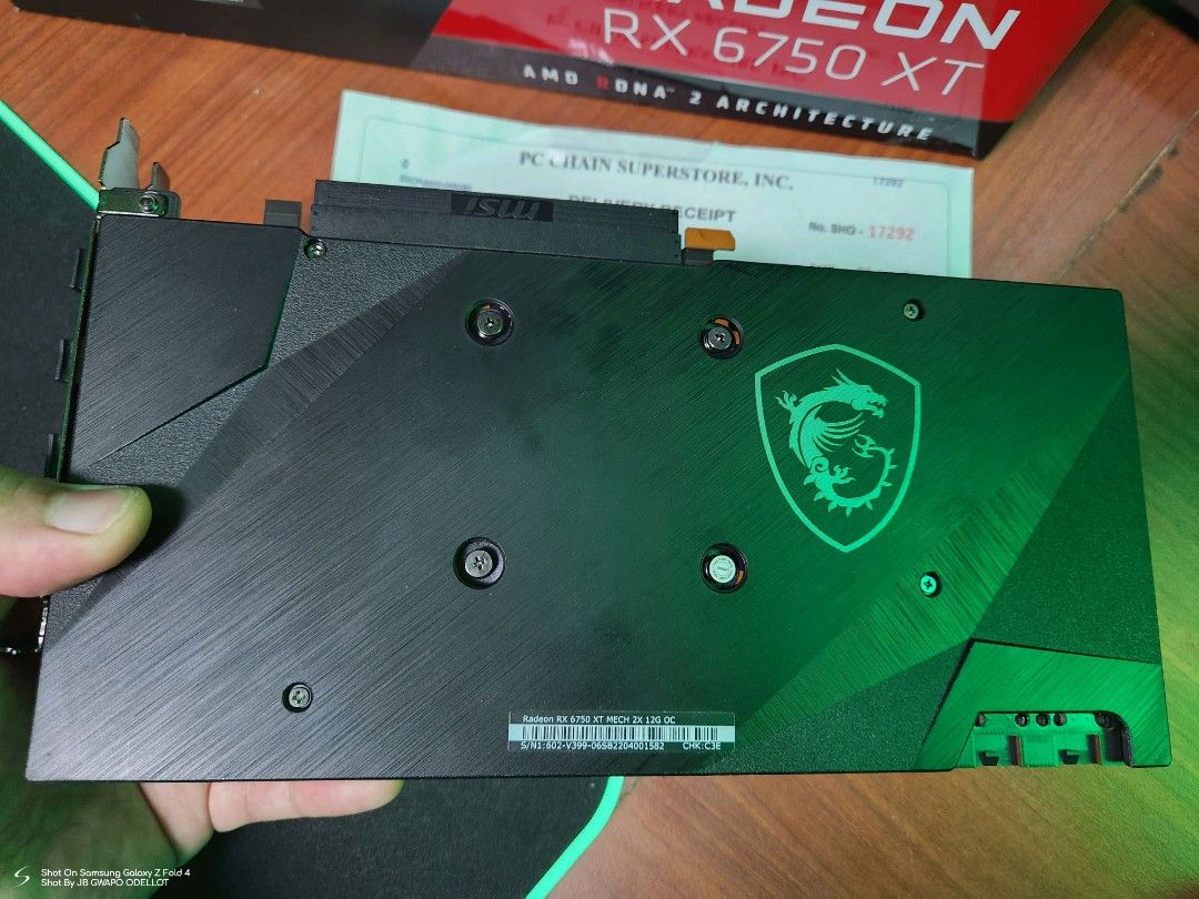 MSI Mech 2X AMD Radeon RX 6750XT 12GB GDDR6 Graphics Card, Computers ...