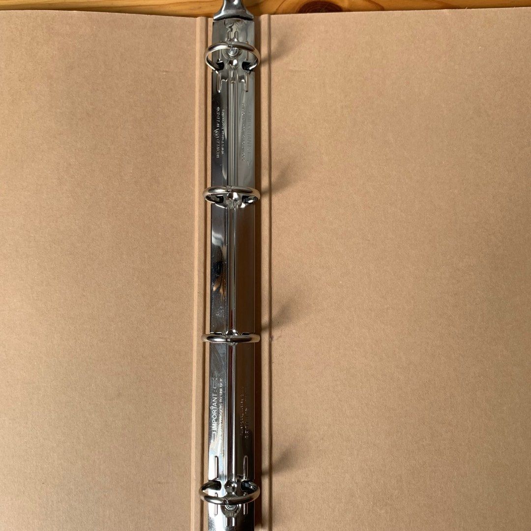 MUJI CRAFT BINDER A4 4 HOLES (CLEAR POCKET REFILL INCLUDED) on Carousell