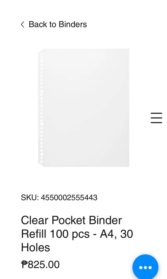 MUJI CRAFT BINDER A4 4 HOLES (CLEAR POCKET REFILL INCLUDED) on Carousell