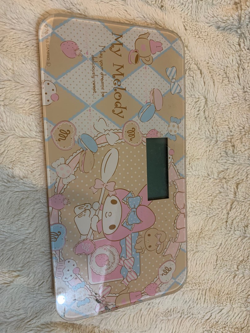 My Melody Sanrio digital scale, Health & Nutrition, Health Monitors ...