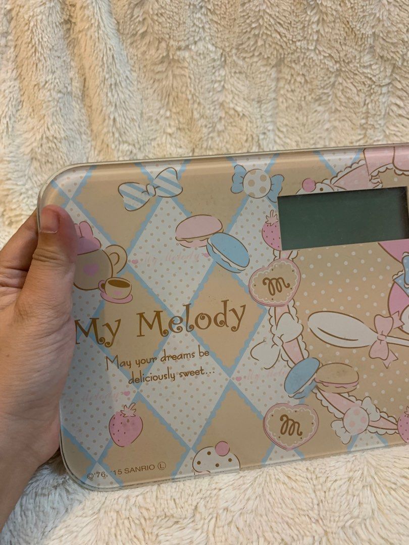 My Melody Sanrio digital scale, Health & Nutrition, Health Monitors ...