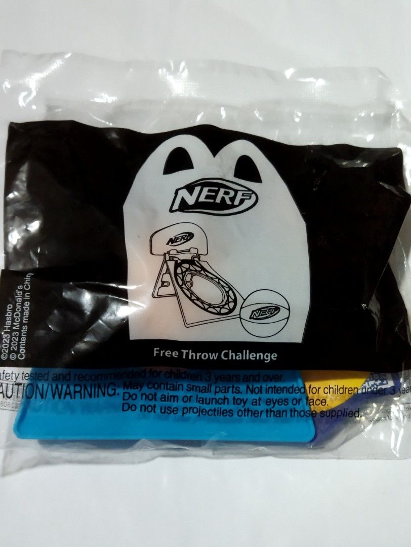 Nerf Free Throw Challenge McDonald's happy meal toy, Hobbies & Toys ...