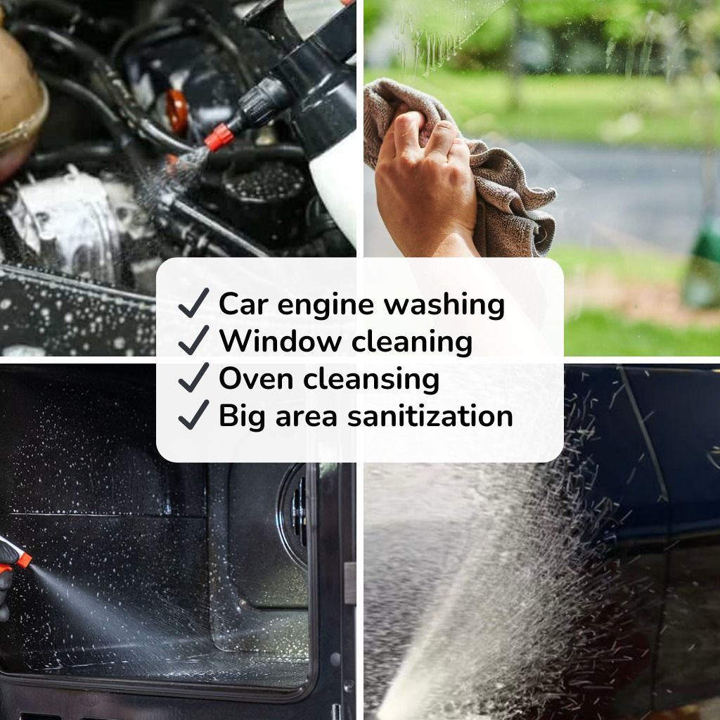 [New] Car Snow Foam Spray Washing Device With Pump Compressor Free Foam ...