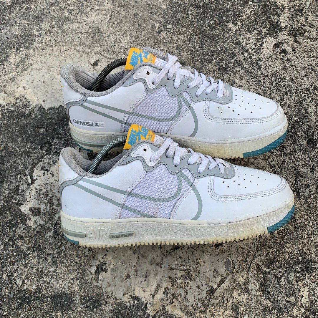 Nike AF1 React Light Smoke Grey, Fesyen Pria, Sepatu , Sneakers di ...
