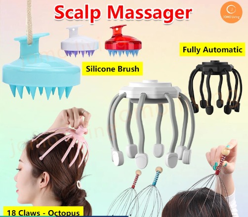 Octopus Head Neck Scalp Massager Stress Release Relax Massage Tool ...