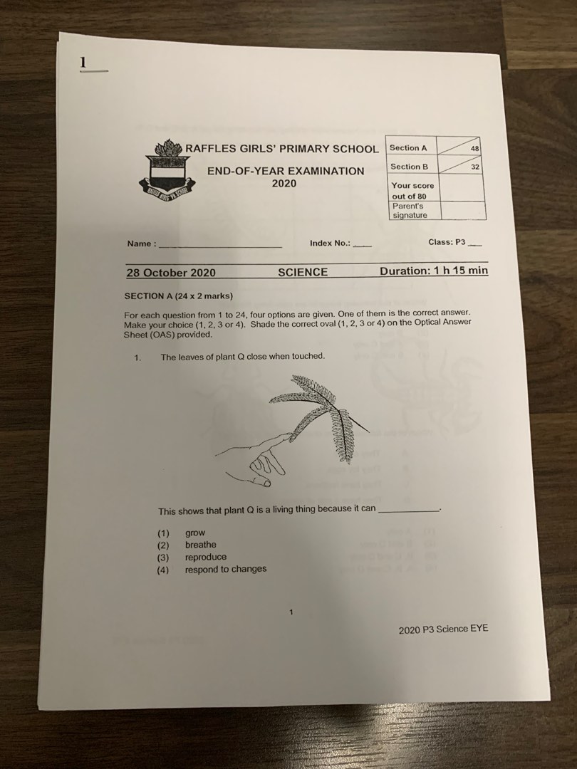P3 Science Top School Past Year Papers 2020/2021, Hobbies & Toys, Books ...