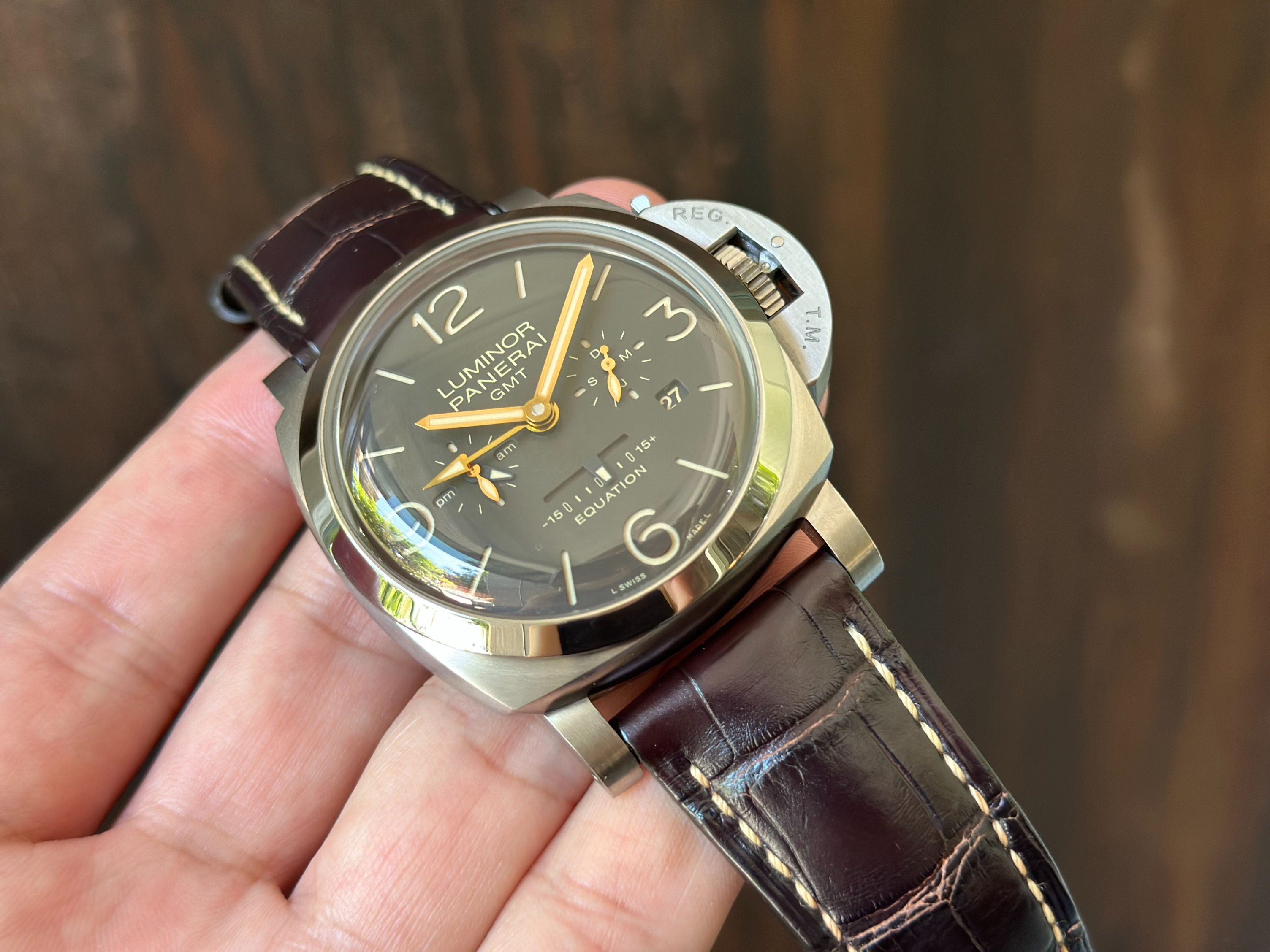DISCONTINUED PAM000656 Panerai Luminor 1950 GMT Equation of Time PAM ...