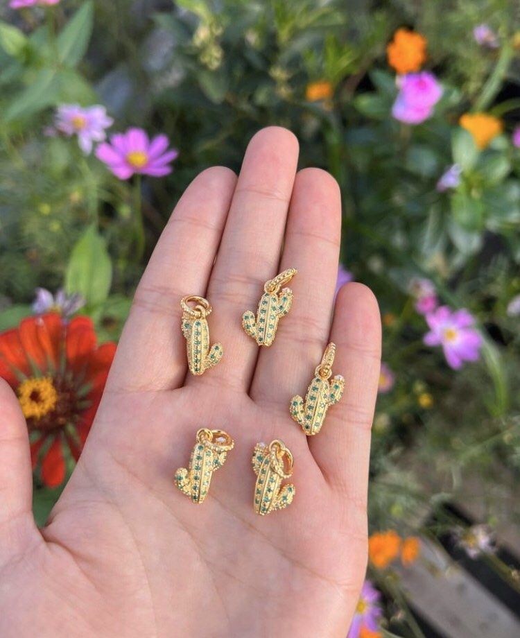 Pandora Sparkling Desert Cactus Pendant Charm on Carousell