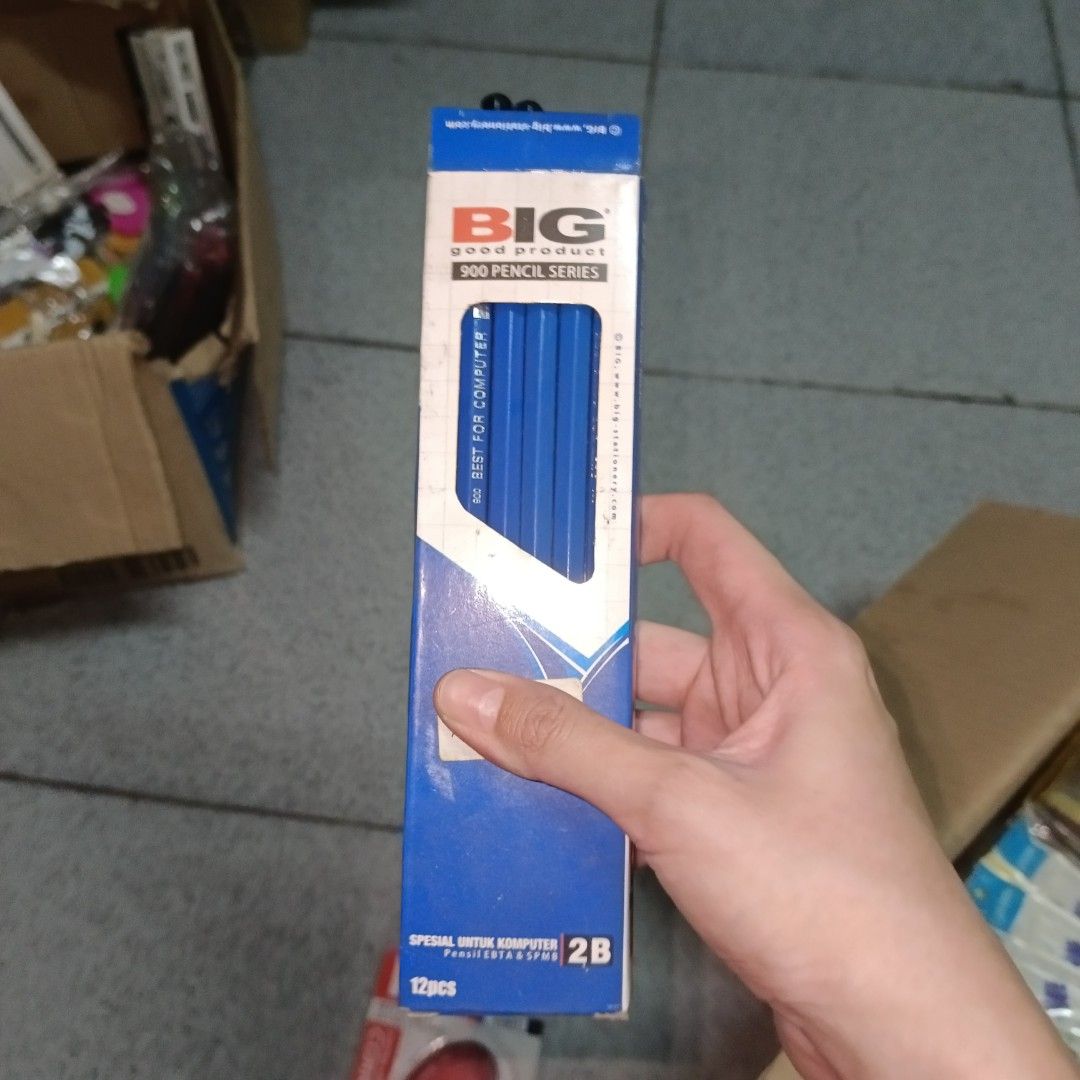 Pensil 2B Merk Big Hijau dan Biru, Buku & Alat Tulis, Alat Tulis di ...