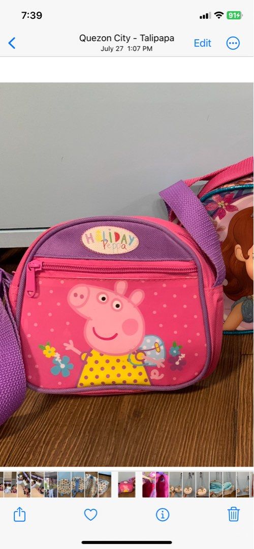 Peppa Pig Bag, Babies & Kids, Babies & Kids Fashion on Carousell