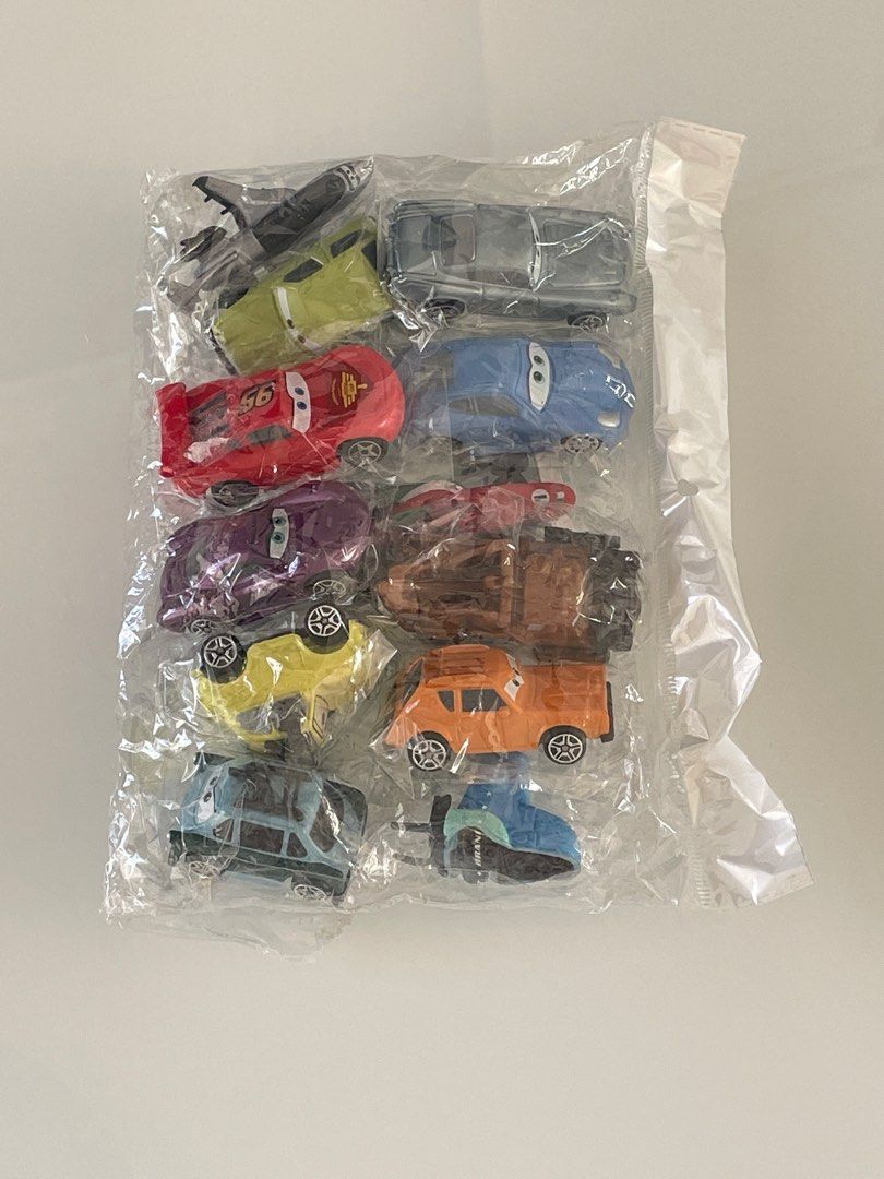 Pixar Cars Lightning McQueen set of 12 Mini Car Figures, Hobbies & Toys ...