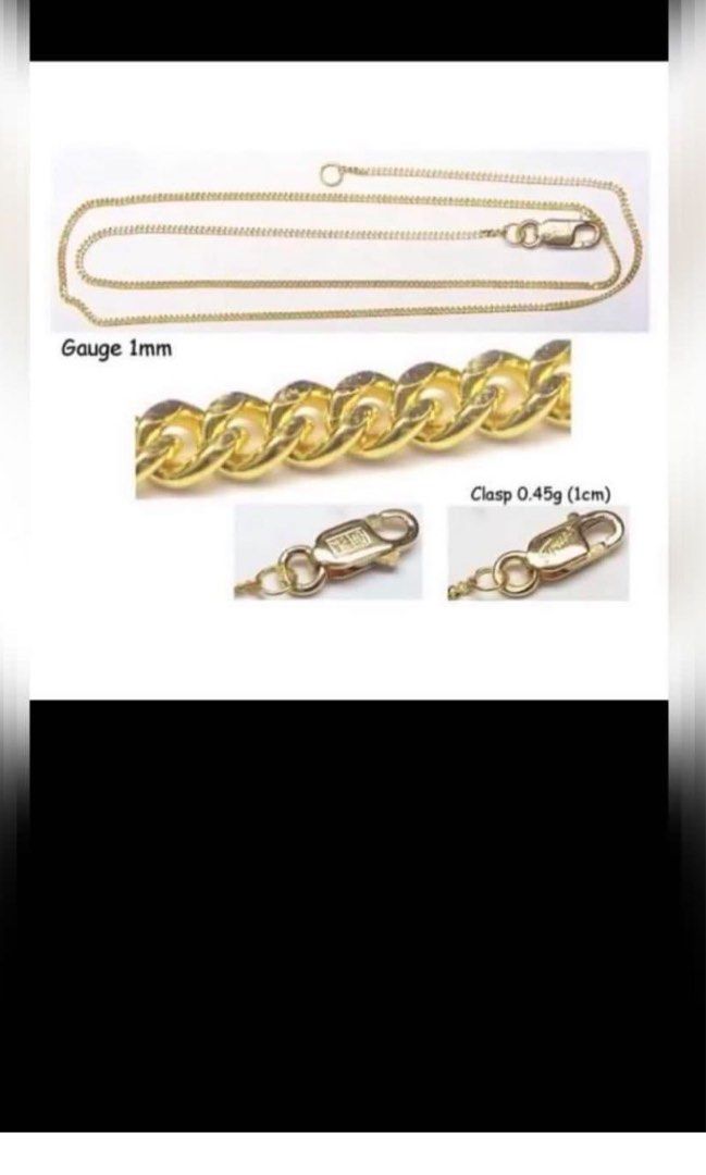 Pohheng 916 Gold chain, Babies & Kids, Babies & Kids Fashion on Carousell