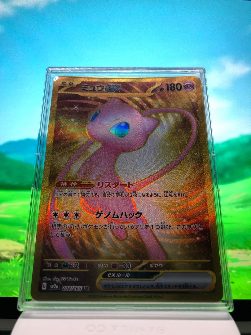Pokemon 151 Gold mew UR 208/165, Hobbies & Toys, Toys & Games on Carousell