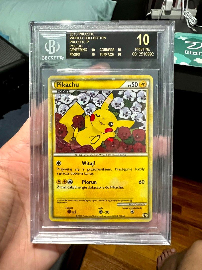 Pokémon BGS 10 Black Label Pikachu World 2010 PSA, Hobbies & Toys, Toys ...