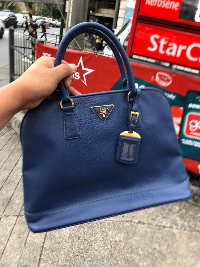 Prada blue Saffiano on Carousell