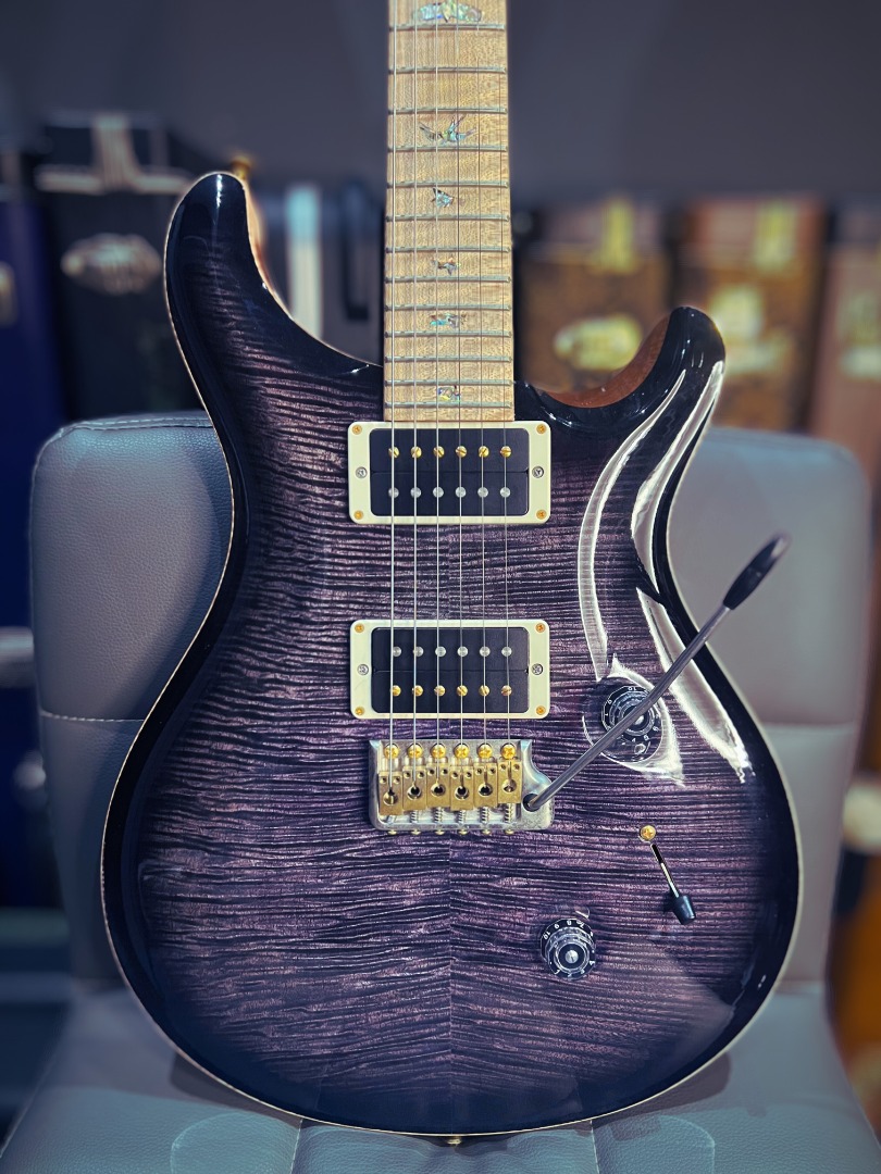 PRS Artist Pack Custom 24 in Purple Charcoal burst, Flamed Maple Neck ...