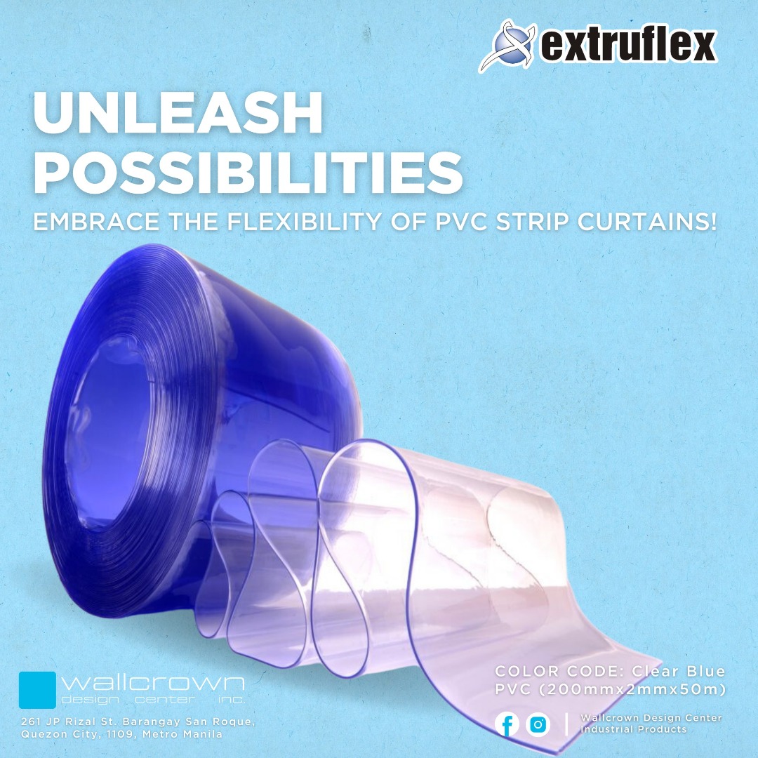 PVC Strip Curtain Extruflex - Yellow, Blue Green, Commercial ...