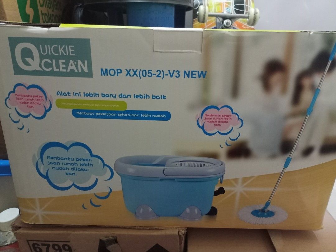 Quickie Clean Mop Xx 05 2 V3 Mop Alat Pel Lantai Memeras Dengan