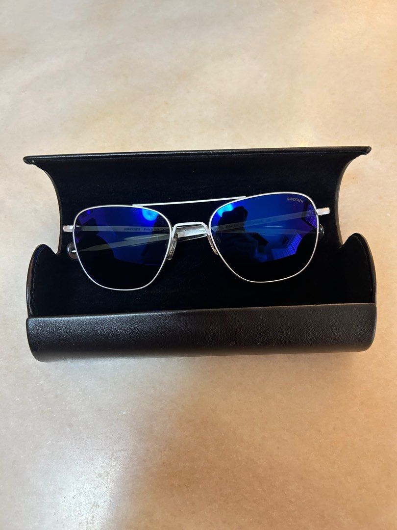 Randolph Engineering Aviator - Matte Chrome & Atlantic Blue, Men's ...