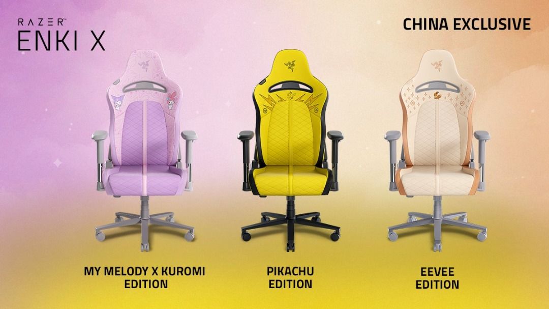 RAZER ENKI CHAIR POKEMON/MELODY EDITION, Furniture & Home Living ...