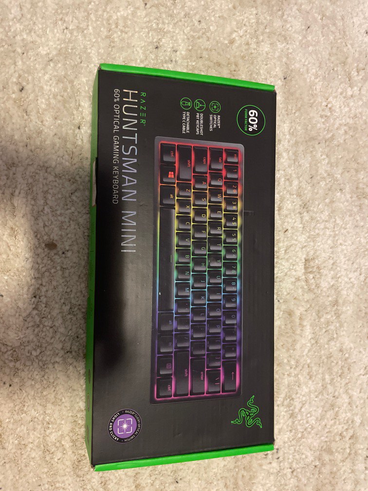 Razer huntsman mini gaming keyboard, Computers & Tech, Parts ...