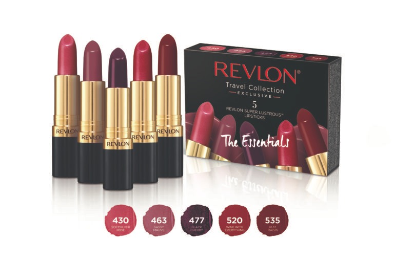 Revlon Travel Collection 5 Exclusive Super Lustrous Lipsticks Gift Set ...
