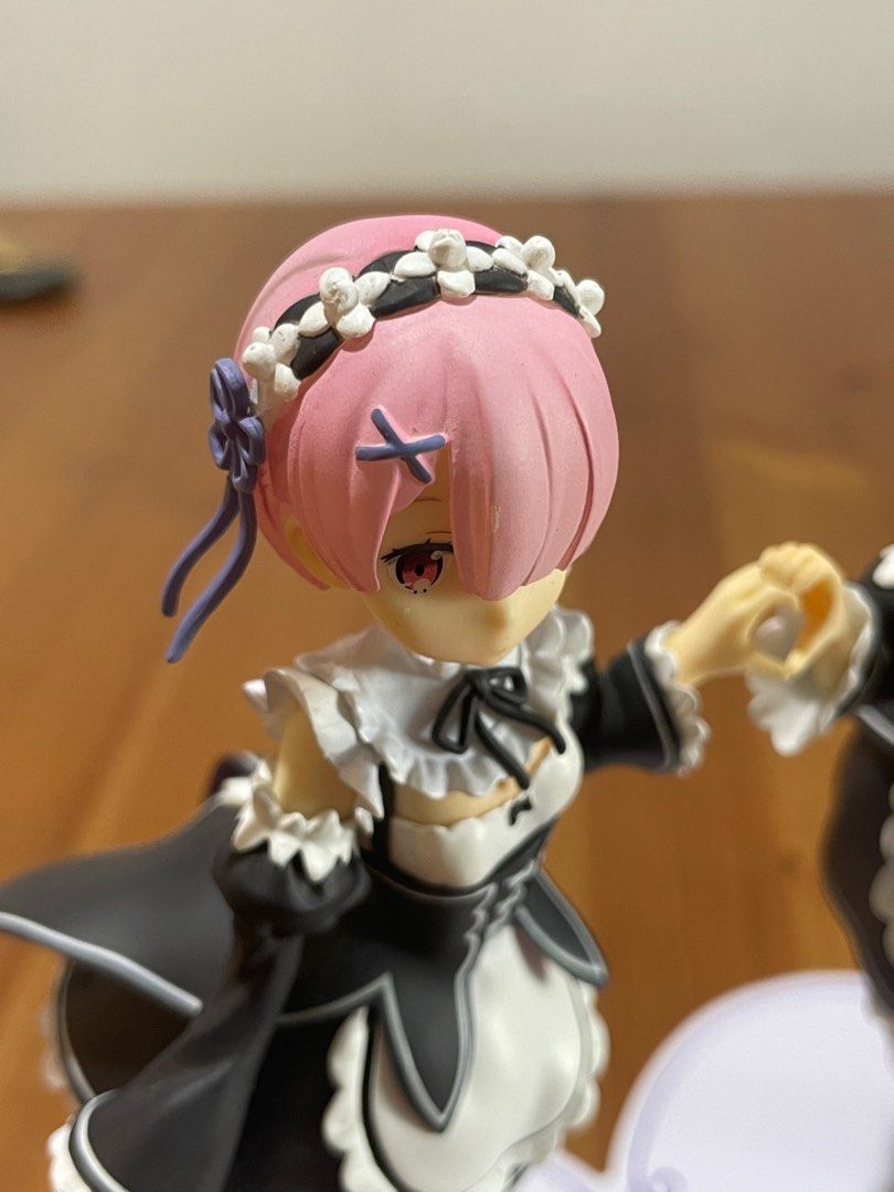 Rezero Rem and Ram Figurine Heart Pose, Hobbies & Toys, Toys & Games on ...