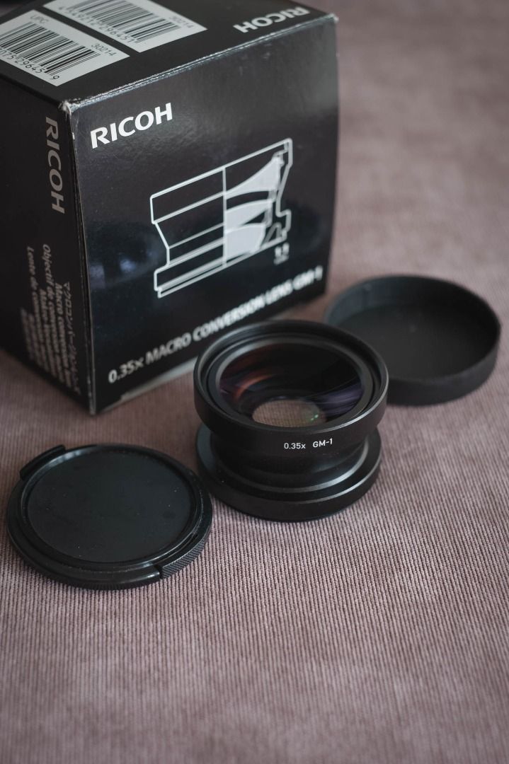 Ricoh GR2 full set with 2 lens & flash, Photography, Cameras on Carousell