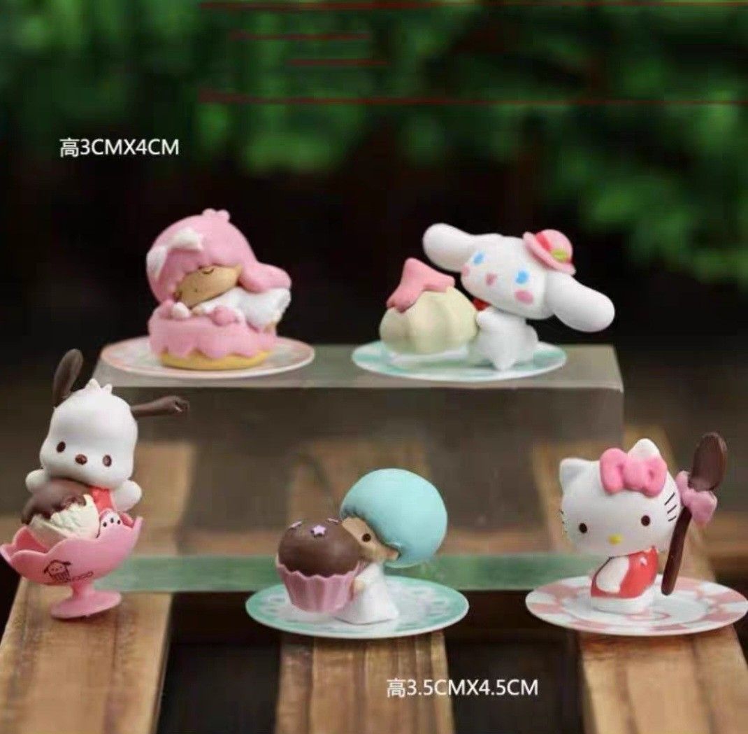 Sanrio Dessert Figurine Doll ~ 5 Pieces in a Set, Hobbies & Toys, Toys ...