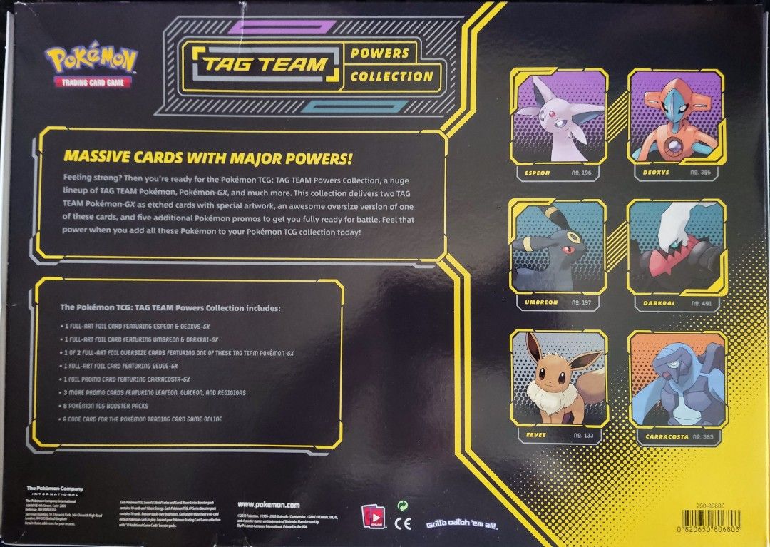 [Sealed/Ready Stock] Pokemon TCG Tag Team Powers Collection Hidden ...
