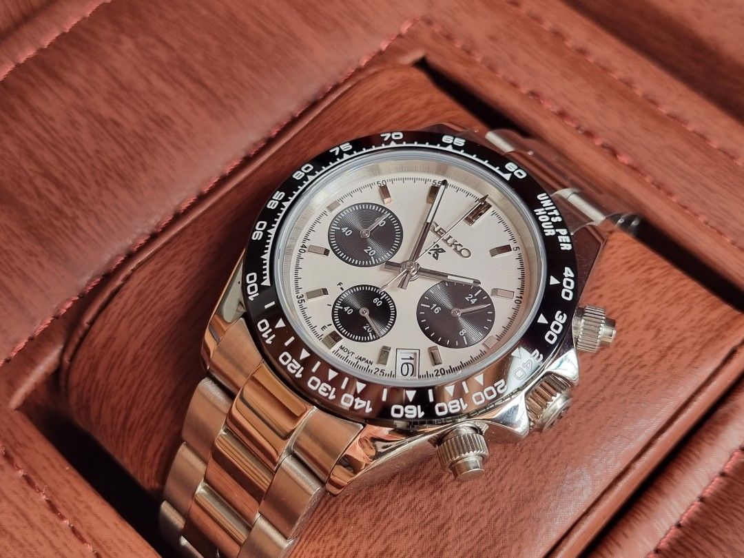 Seiko Mod Custom Speedtimer Panda, Men's Fashion, Watches & Accessories ...