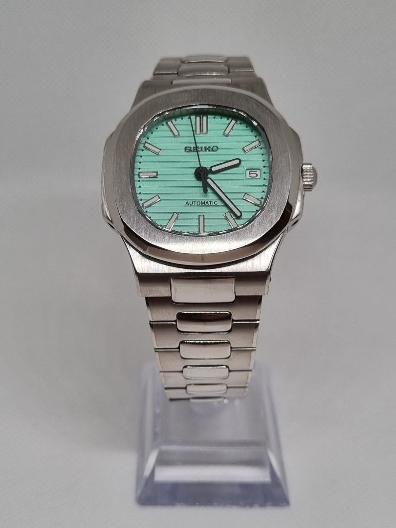 Seiko Mod Custom Tiffany Nautilus, Men's Fashion, Watches & Accessories ...