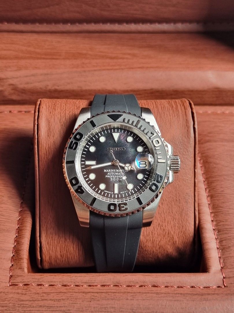Seiko Mod Custom Yachtmaster, Men's Fashion, Watches & Accessories ...