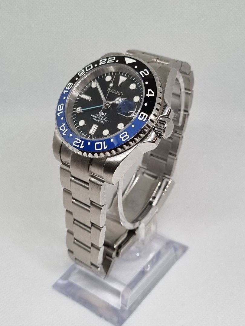 Seiko Mod True GMT Batman Custom, Men's Fashion, Watches & Accessories ...