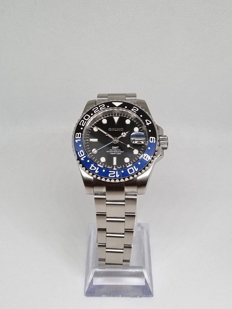 Seiko Mod True GMT Batman Custom, Men's Fashion, Watches & Accessories ...