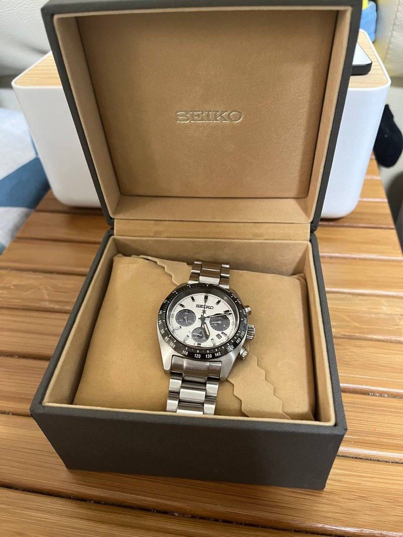 Seiko speed timer panda, Luxury, Watches on Carousell