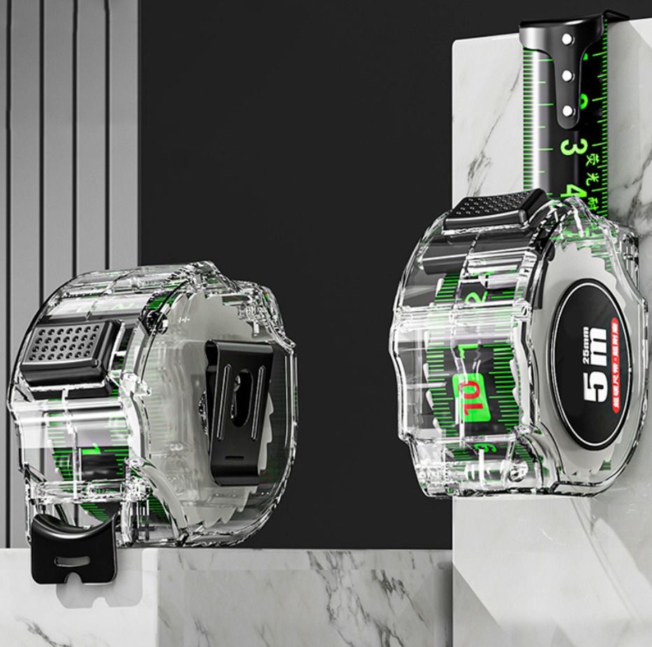 Self Locking Fluorescent Steel Tape Measure High-Precision Laser Inkjet ...