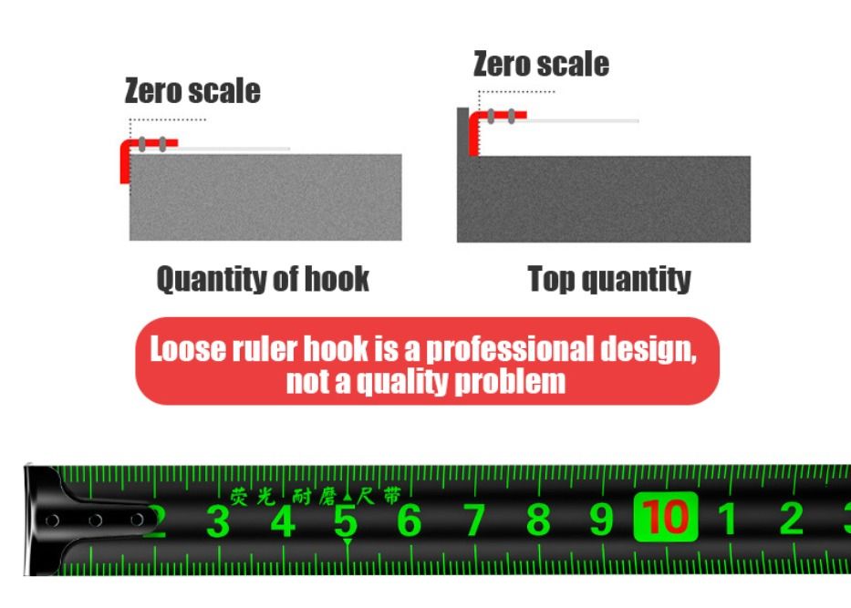 Self Locking Fluorescent Steel Tape Measure High-Precision Laser Inkjet ...