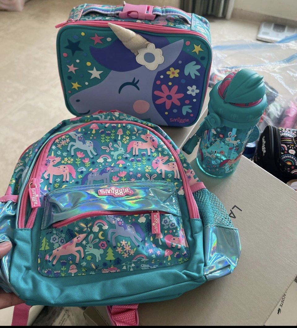 Smiggle Teeny Tiny Backpack Set, Babies & Kids, Babies & Kids Fashion ...