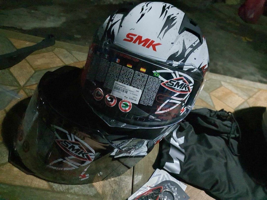 SMK Stellar Sport Werewolf Full Face Helmet (w/ Extra Visor ...