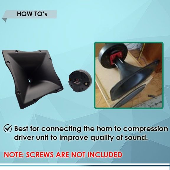 SOUNDBOX SB-450W 450W 4-8 OHMS COMPRESSION DRIVER UNIT with HORN ...