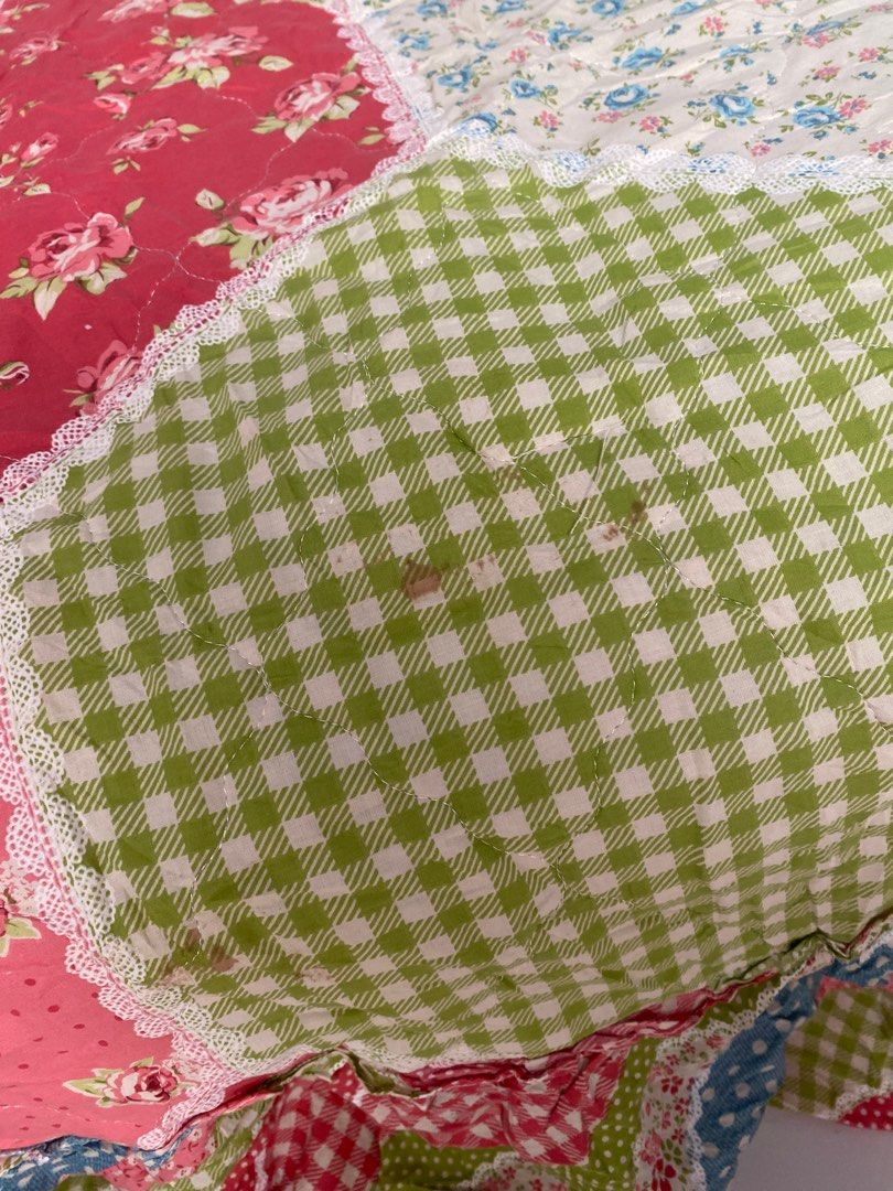 Sprei Rumbay Vintage Fake Patchwork Colorful Rare Size 165 x 210 bisa ...