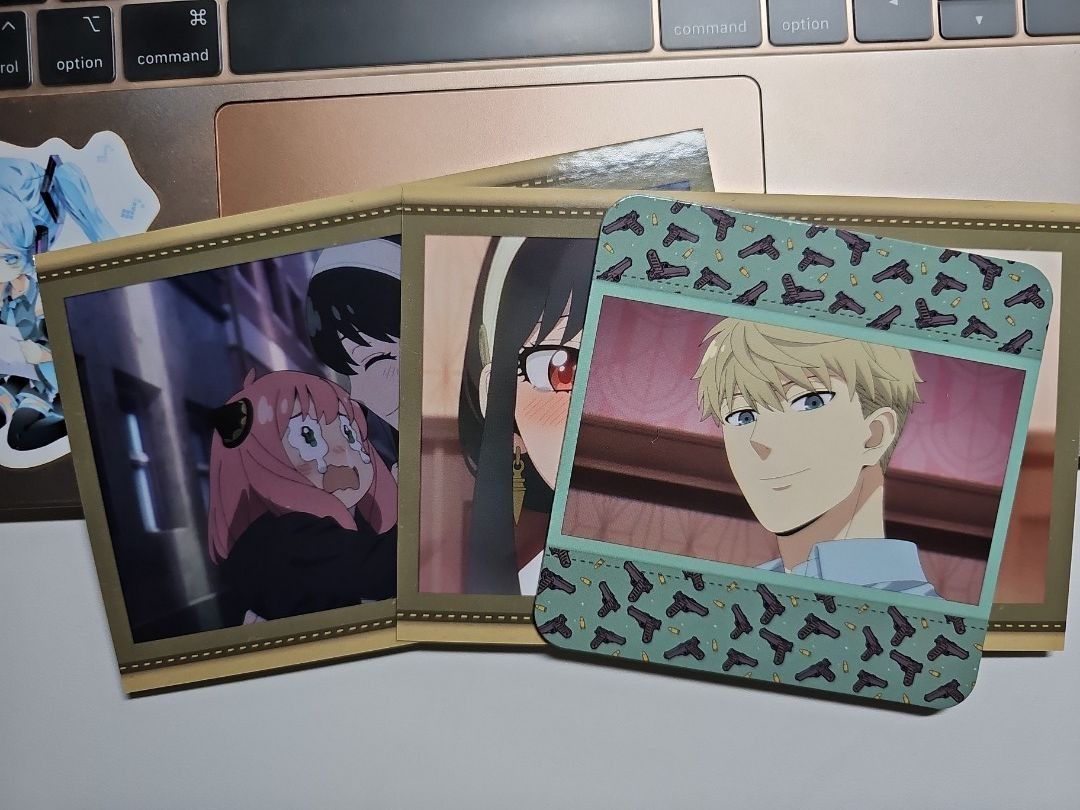 SPY X FAMILY Aniplus Cafe collab merch Loid coaster/anya and yor ...