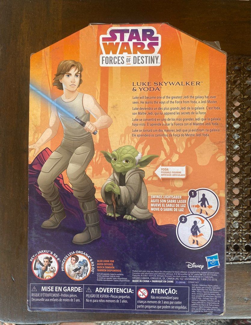 Star wars forces of destiny Luke Skywalker and Yoda on Carousell