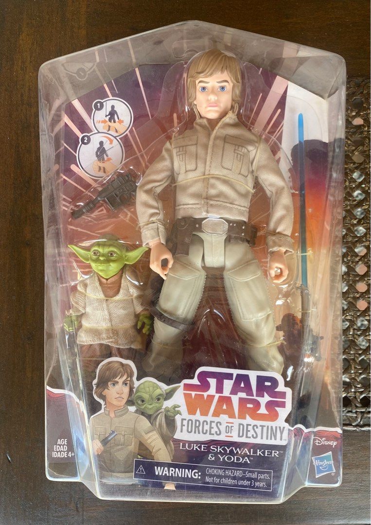 Star wars forces of destiny Luke Skywalker and Yoda on Carousell