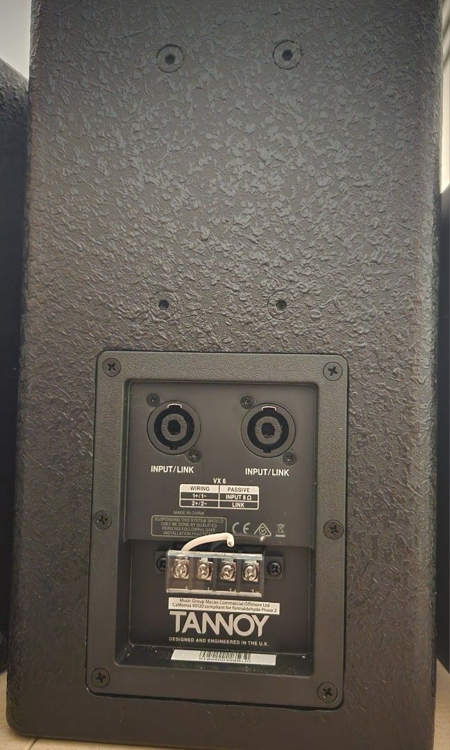 TANNOY VX6 Black 6" Dual Concentrix Full Range Speakers, Audio ...