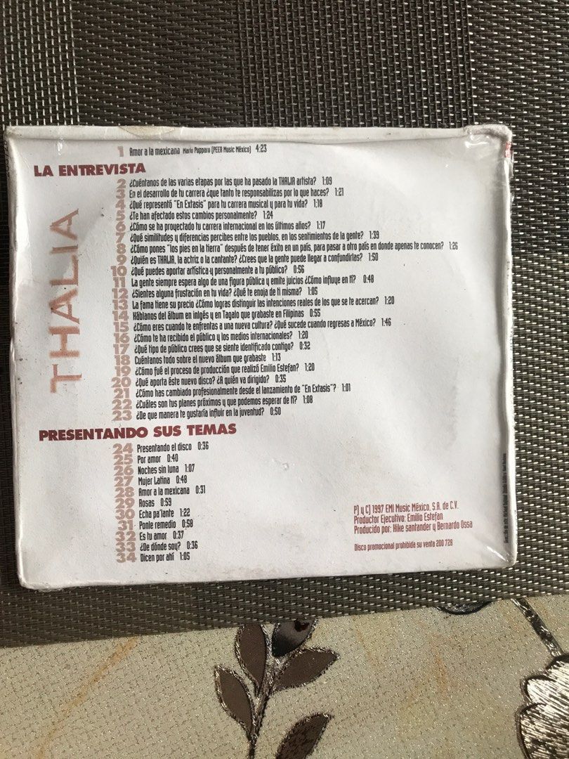 Thalia cd Amor Ala Mexicana special Edition on Carousell
