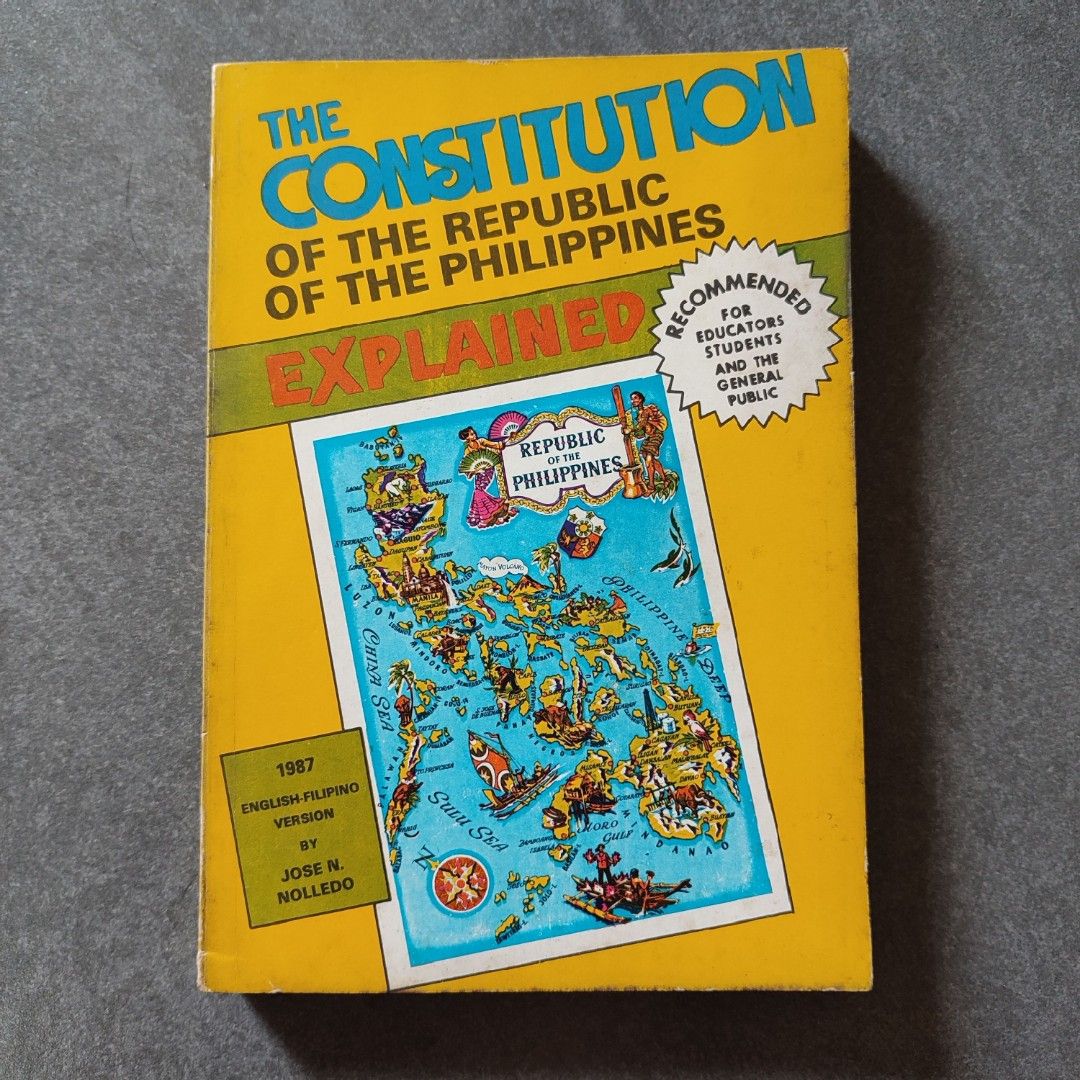 The Constitution of the Republic of the Philippines Explained by Jose ...