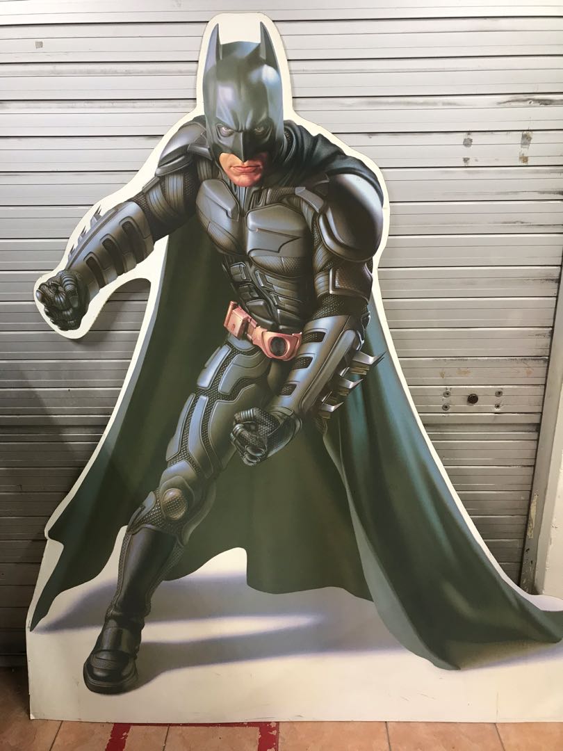 The Dark Knight Batman standee life size, Hobbies & Toys, Toys & Games ...